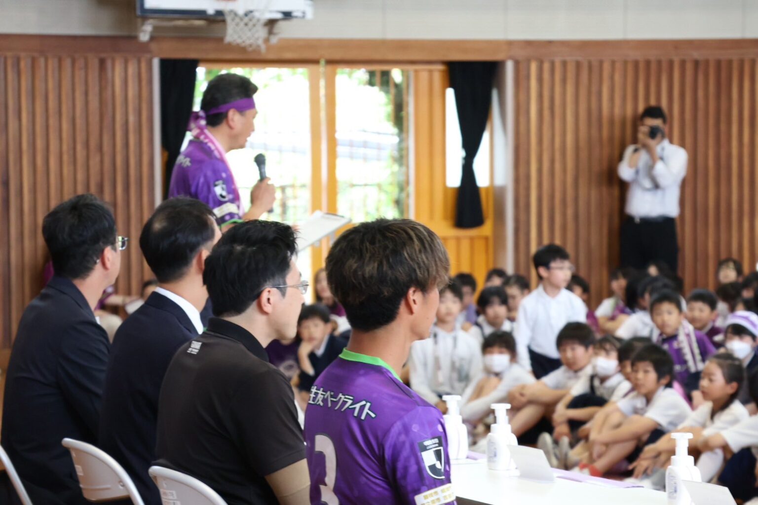 【レポート】5/23(金)ハンドソープ寄贈式@高洲南小学校 | 藤枝MYFC